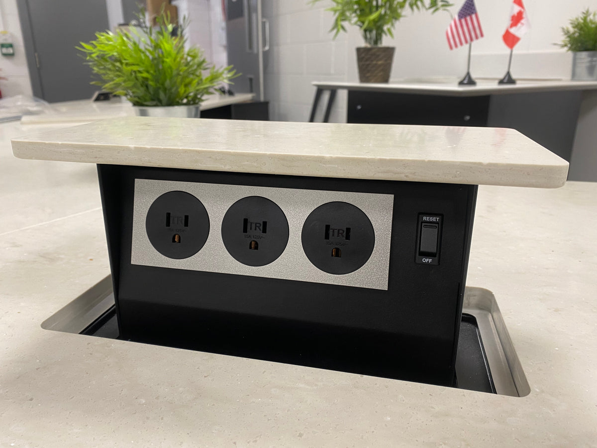 SBOX-CT3 - "Chameleon" Top - 3x15a Outlets - In Stock – S-BOX USA